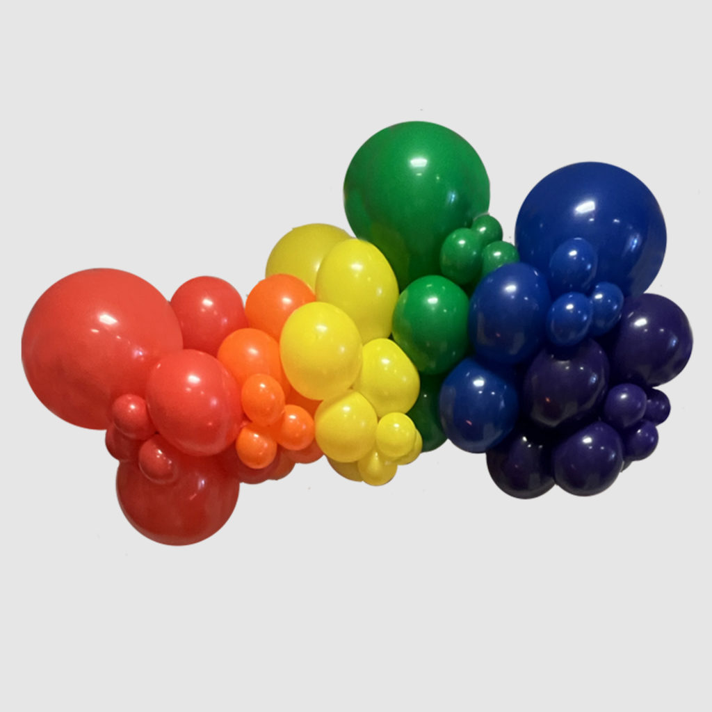 Rainbow Garland - Sparky's Balloons