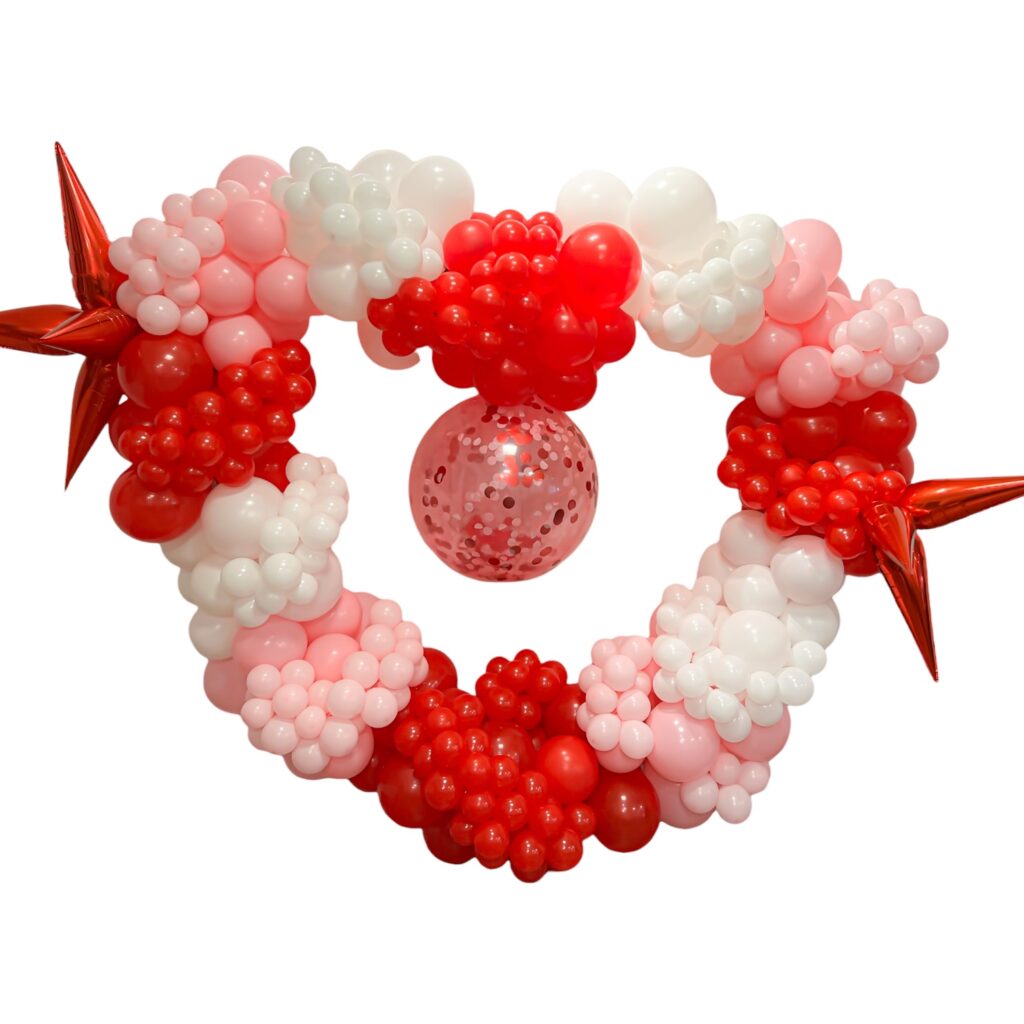 Organic Open Heart - Sparky's Balloons
