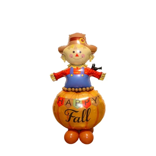 Happy Fall Scarecrow Sculptures - Sparky's Balloons